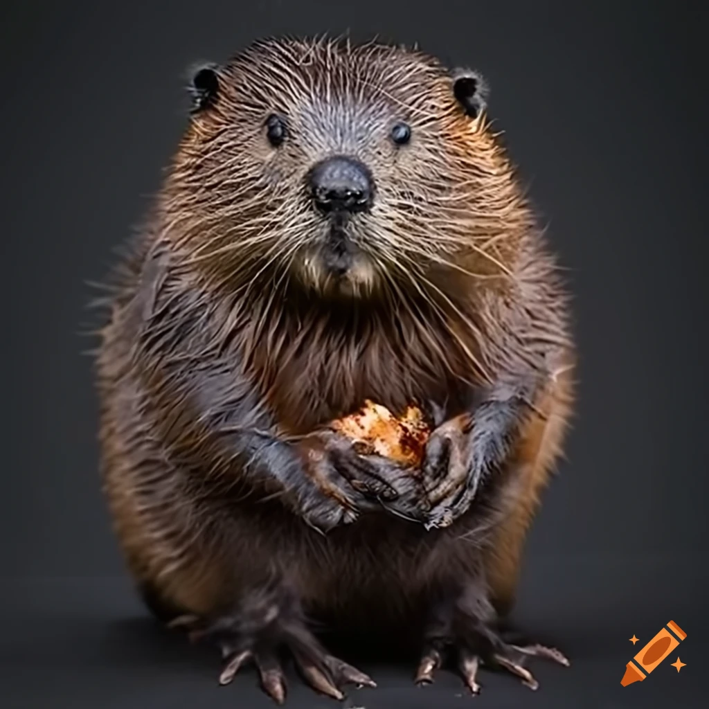 Close up of a beaver on Craiyon