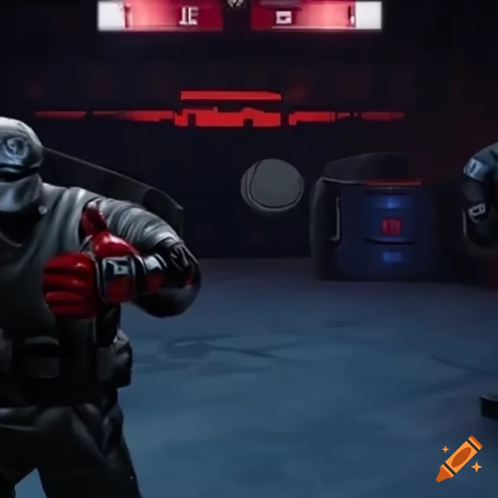 Graphic of a combat arena on Craiyon