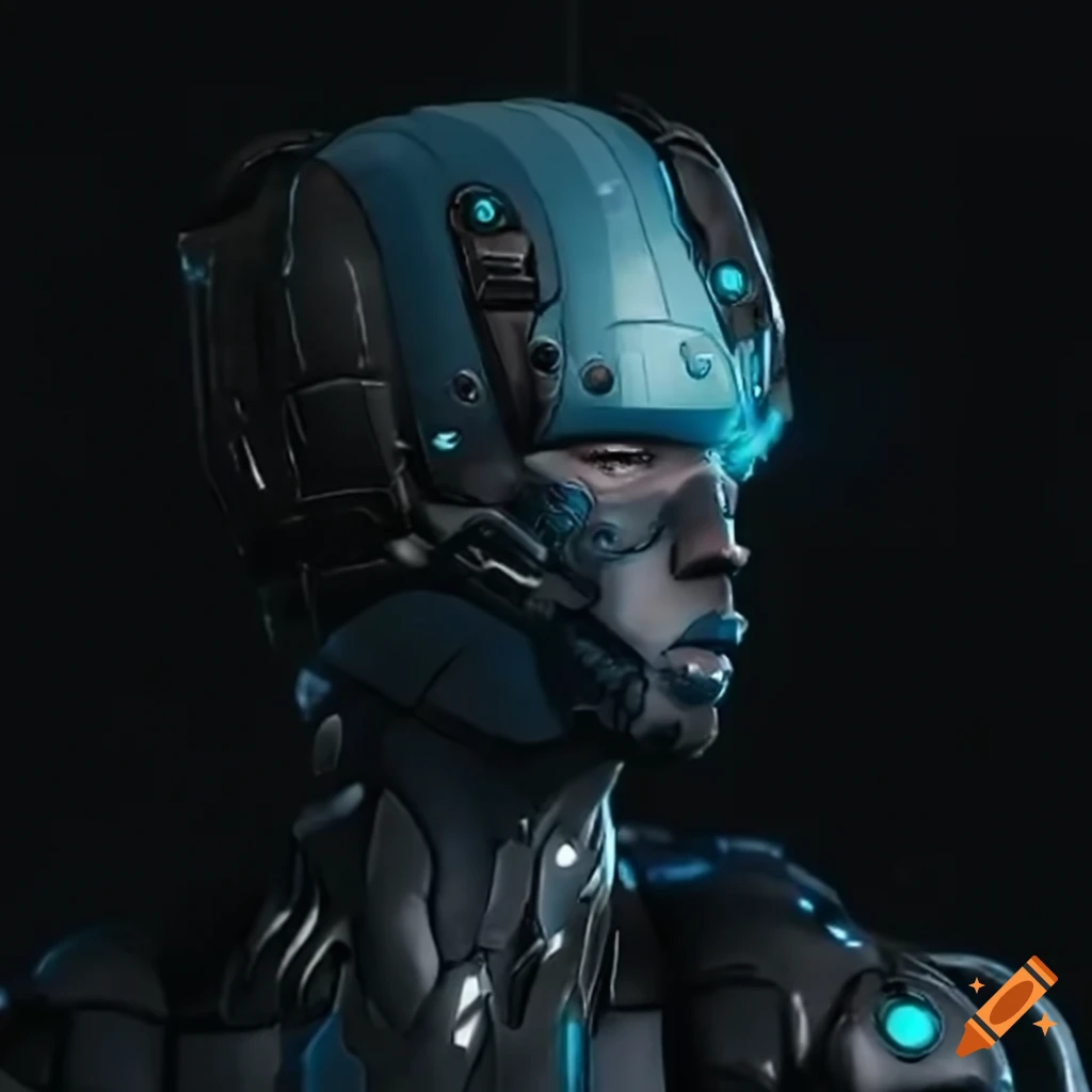 Intricately detailed futuristic warrior cosplay with advanced armor on ...