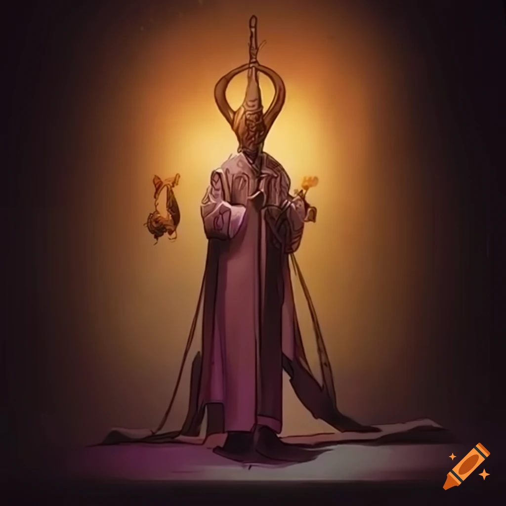 Alien priest on Craiyon