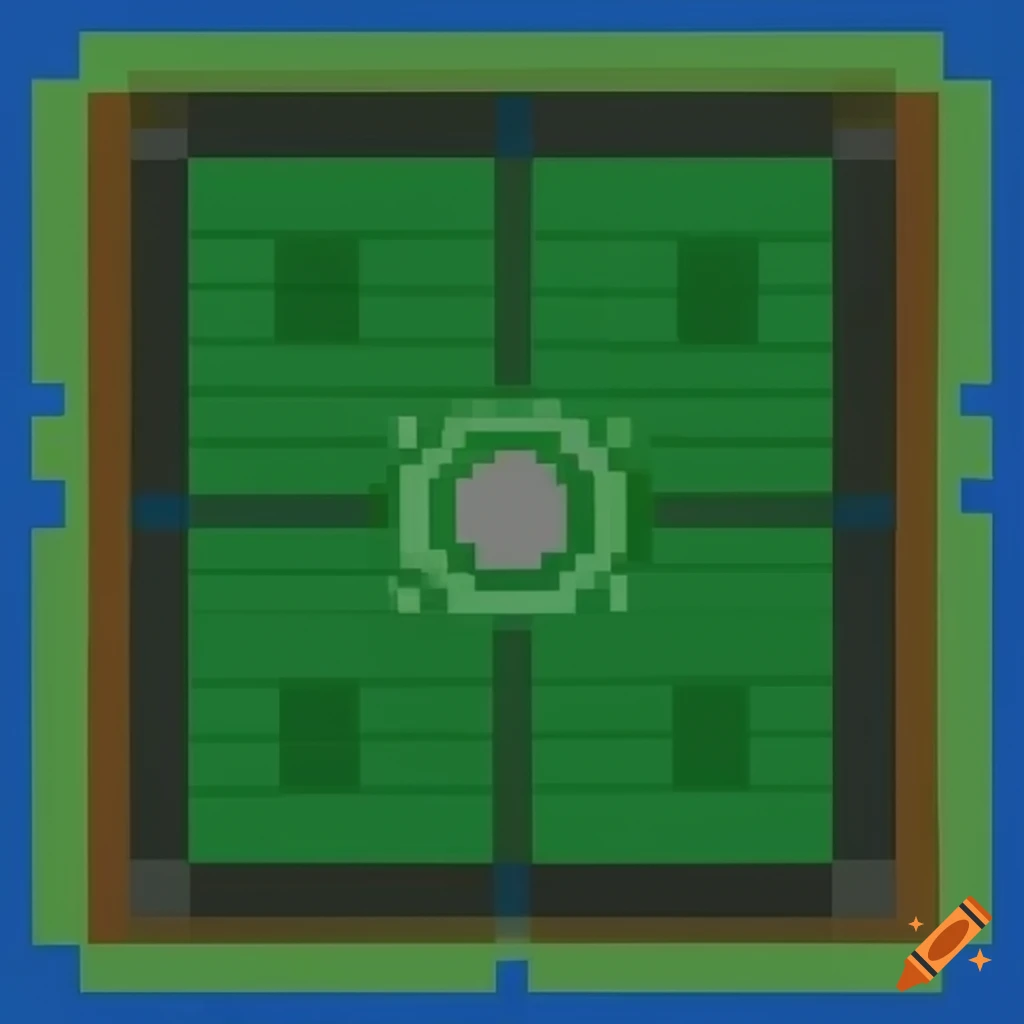 Pixelated pitch artwork