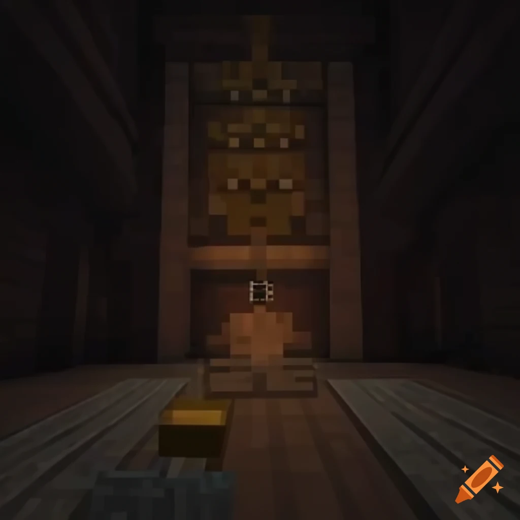 Scary footage from minecraft with scary mod on Craiyon