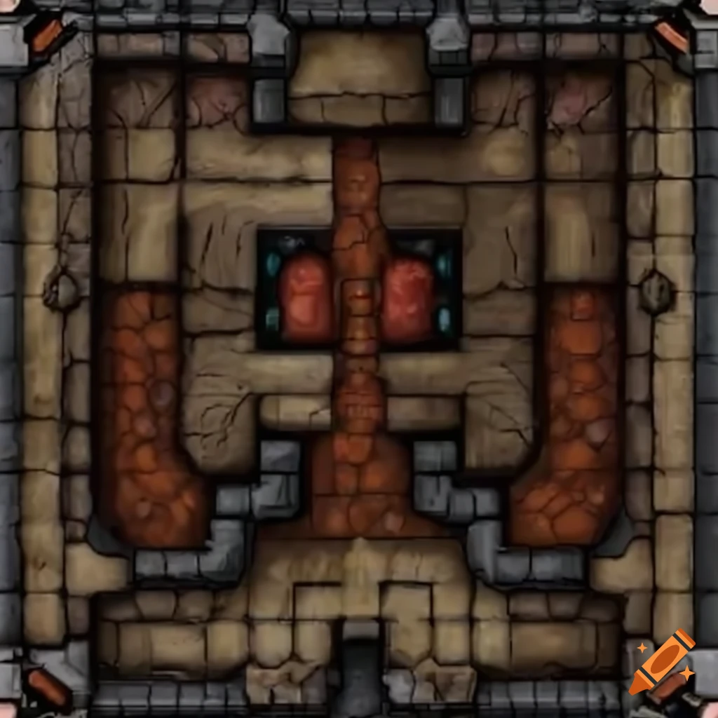 2d game layout map with rocks