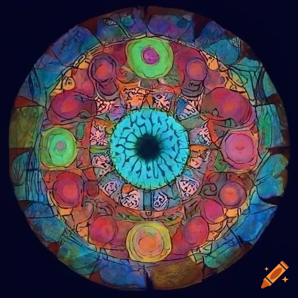 Abstract painting by Paul Klee on Craiyon