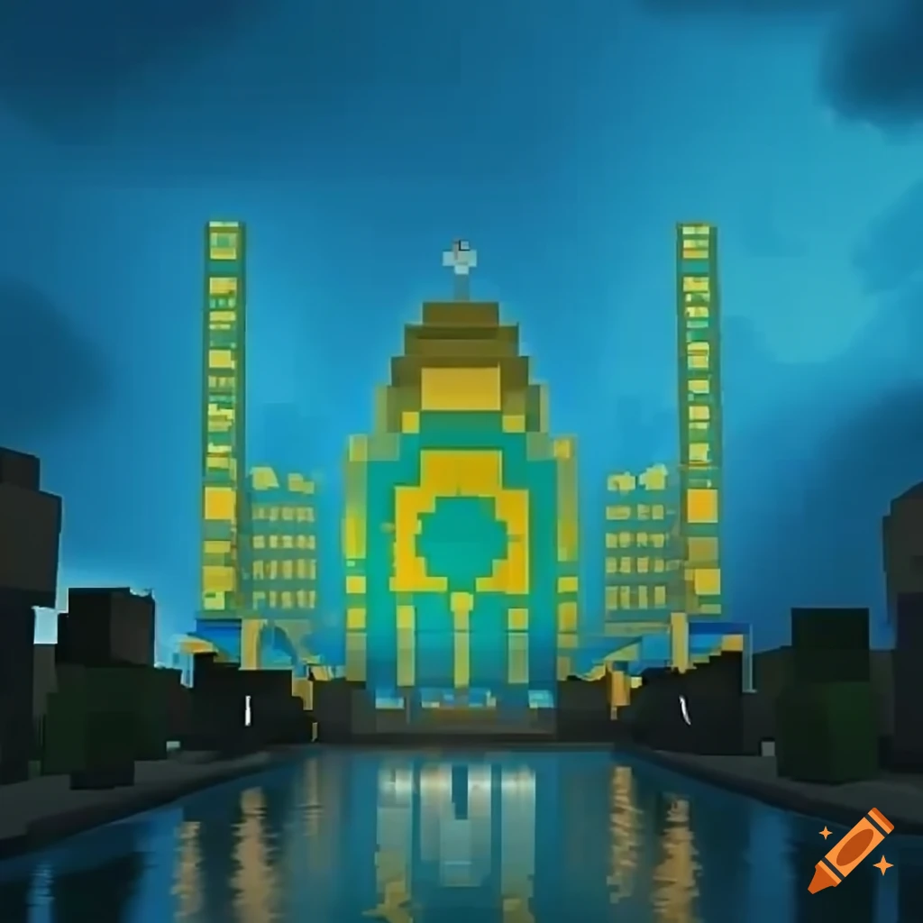 Minecraft kazakhstan 2023 on Craiyon