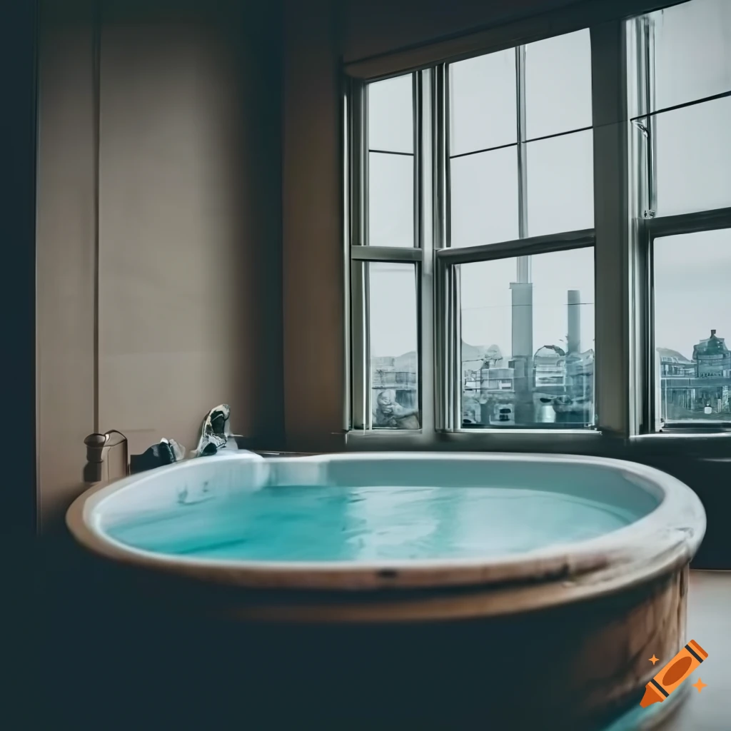 Aesthetic spa with dublin city view through a window