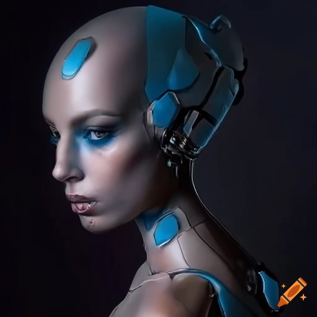 Concept of a futuristic cyborg on Craiyon