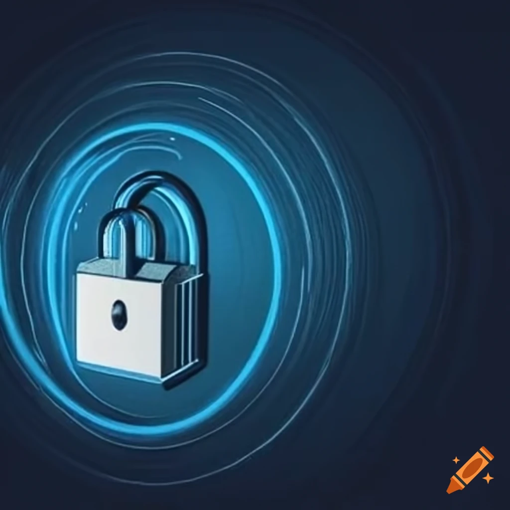 Illustration of secure transactions concept on Craiyon