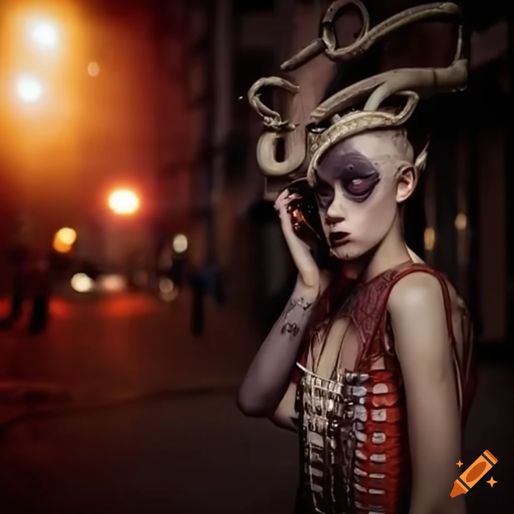 Clockwork lady in a sci-fi world on Craiyon