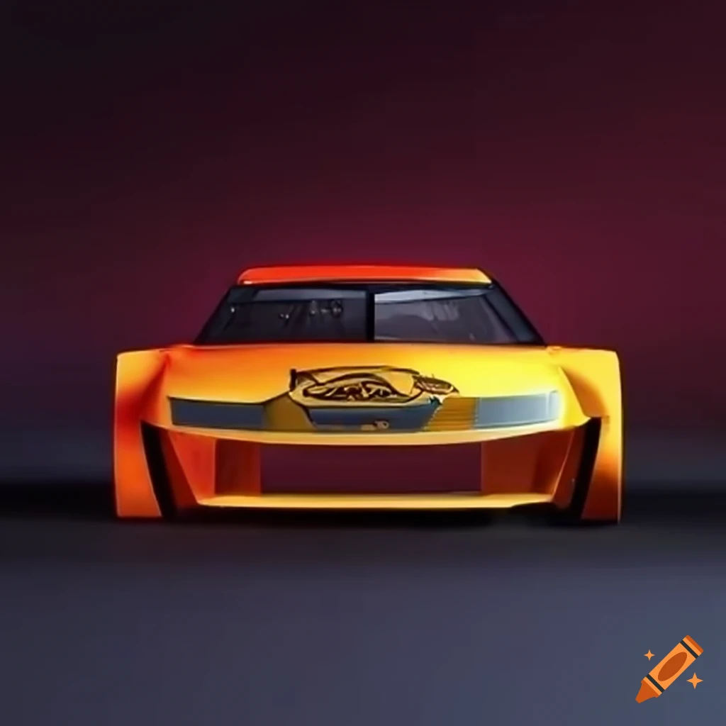 Sleek race car design with big wheels on Craiyon