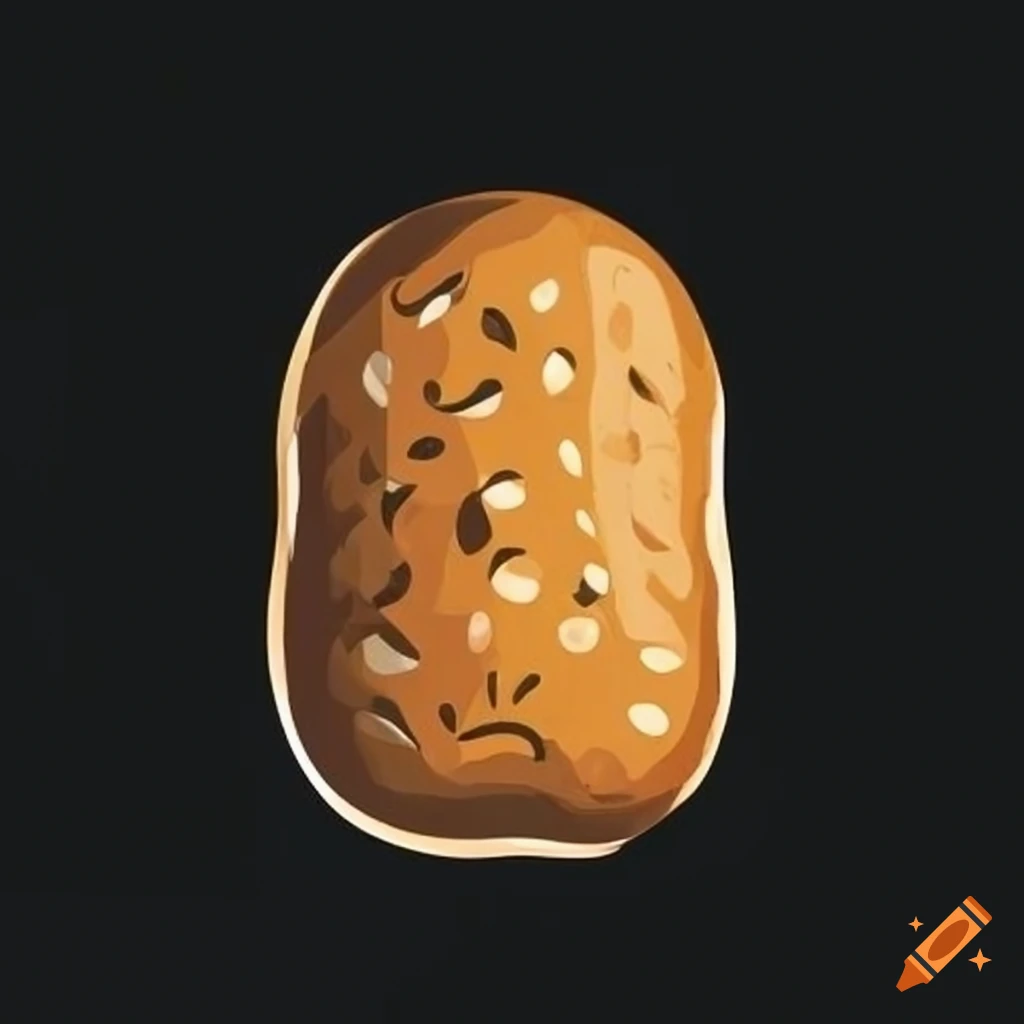 Modern design of fresh yellow bread