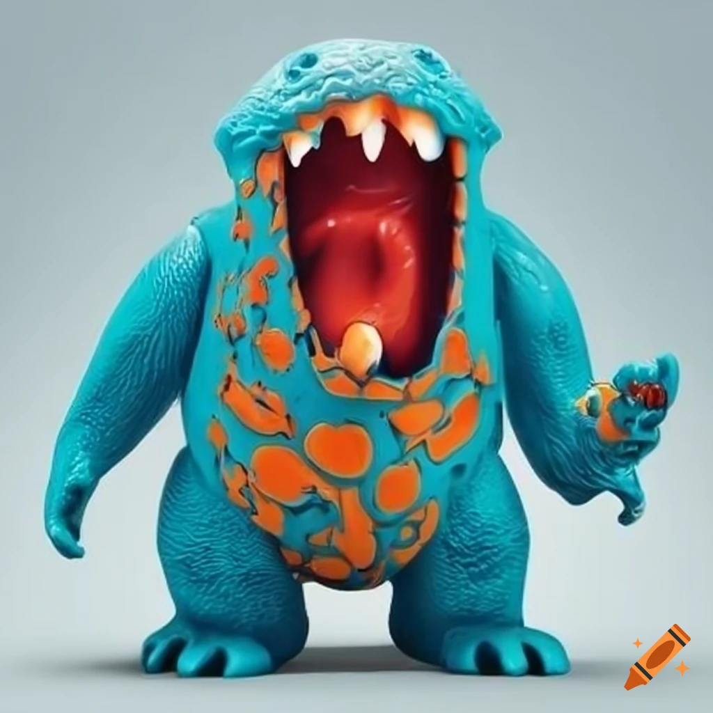 Trendy vinyl toy monster on Craiyon