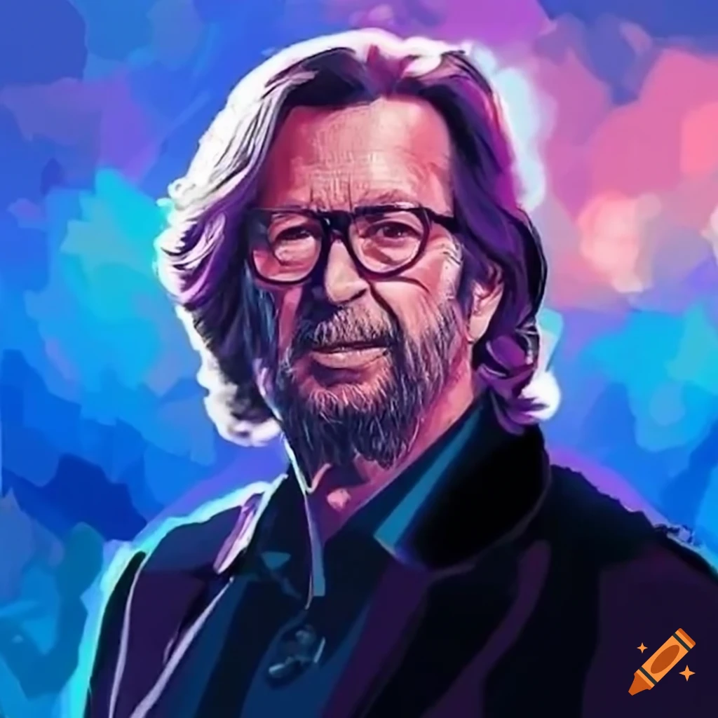 4k portrait of eric clapton with iconic style on Craiyon