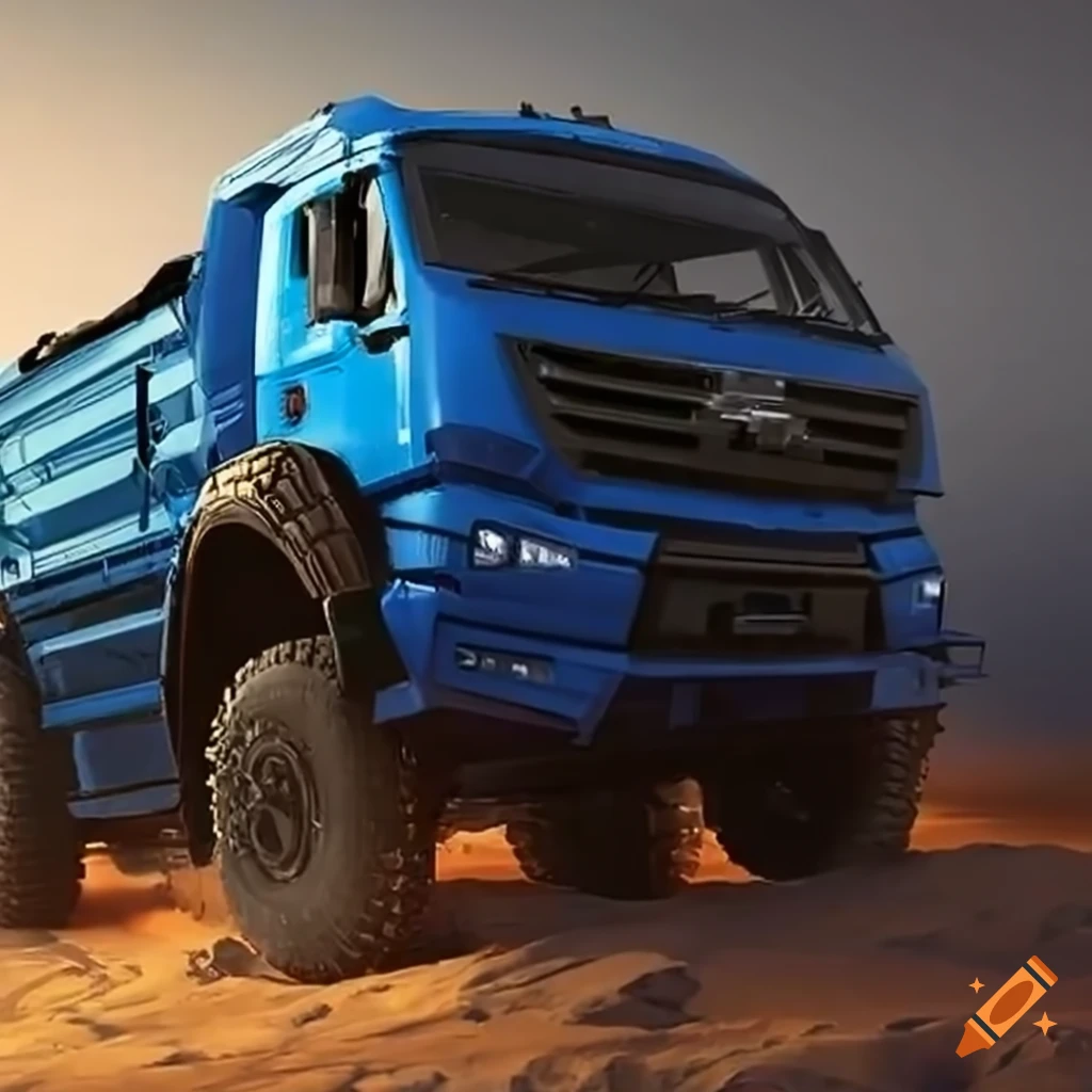 Concept design of a kamaz 4x4 offroad truck