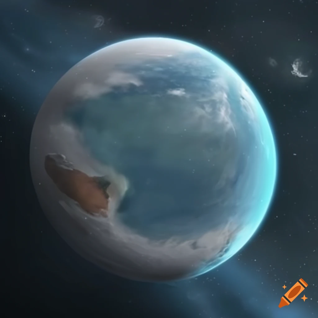 Image of a habitable planet on Craiyon
