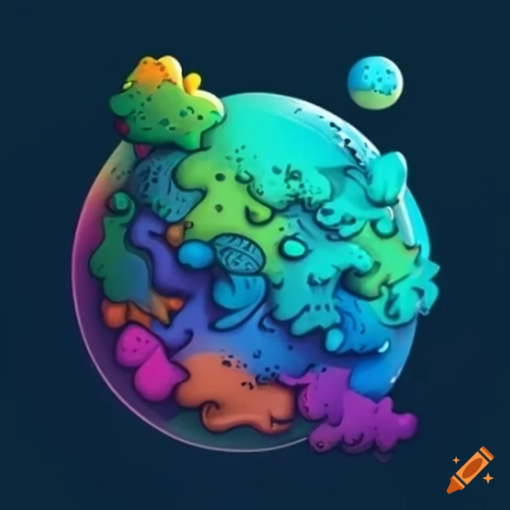 Artistic concept of merging different worlds on Craiyon