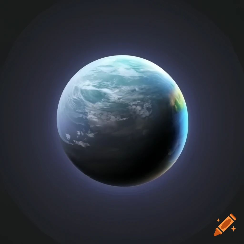 Planet in space on Craiyon