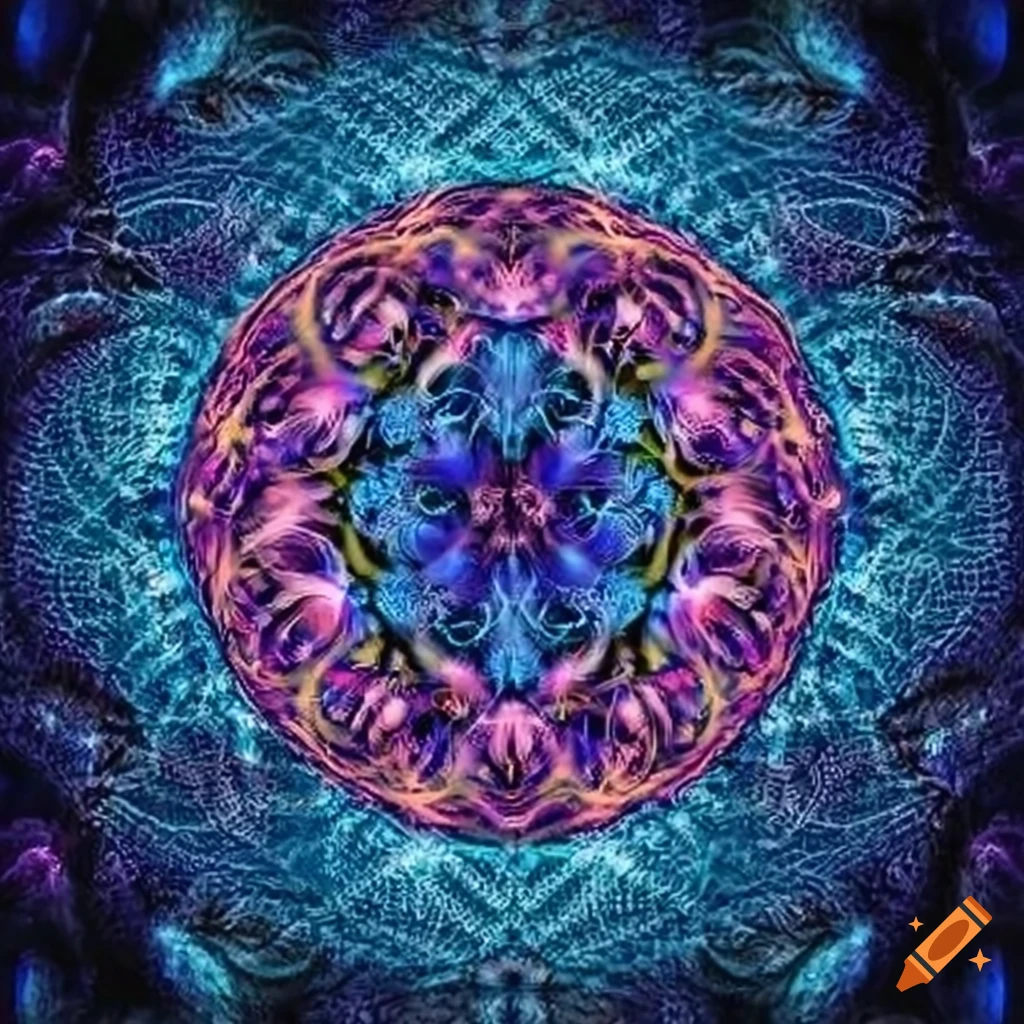 Phsycodelic eternal tree of life on Craiyon