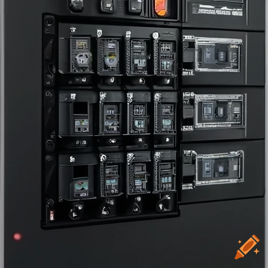 Electric panel with home automation system on Craiyon