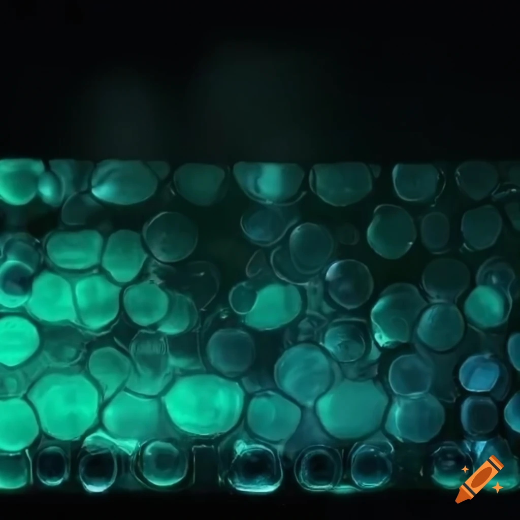 Organic glass bubble tiles in a 2d game layout map on Craiyon