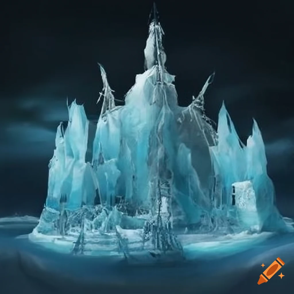 Image of an icy palace for pirates on Craiyon