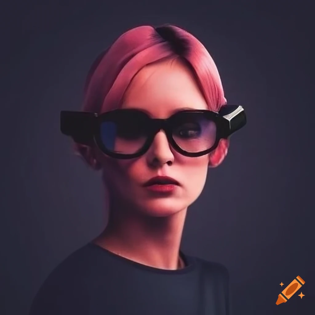 Rose tinted glasses on Craiyon