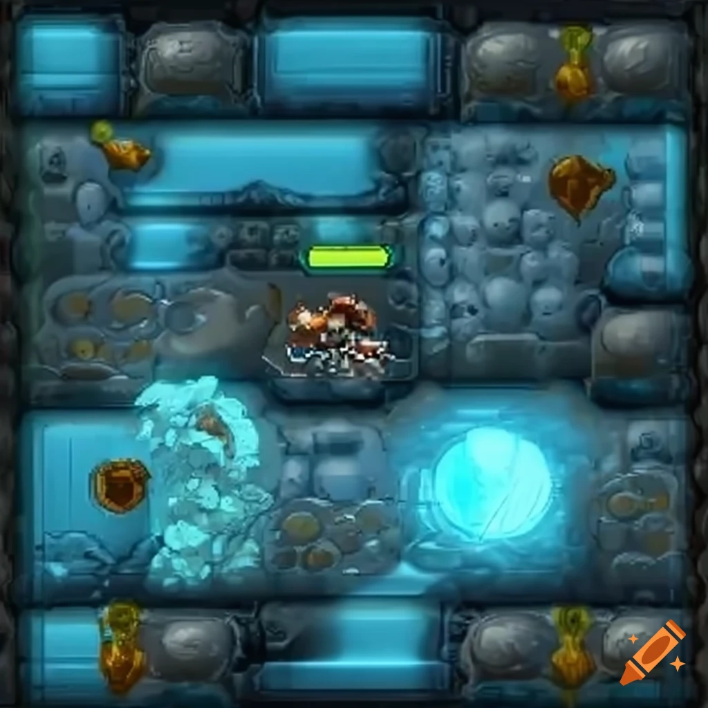 Frozen bubble tiles for a 2d game