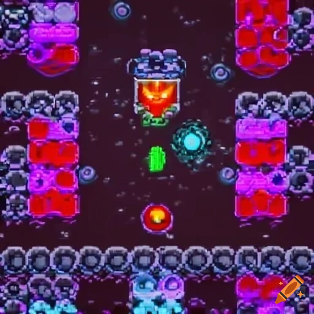 Sprite tiles from super metroid game on Craiyon