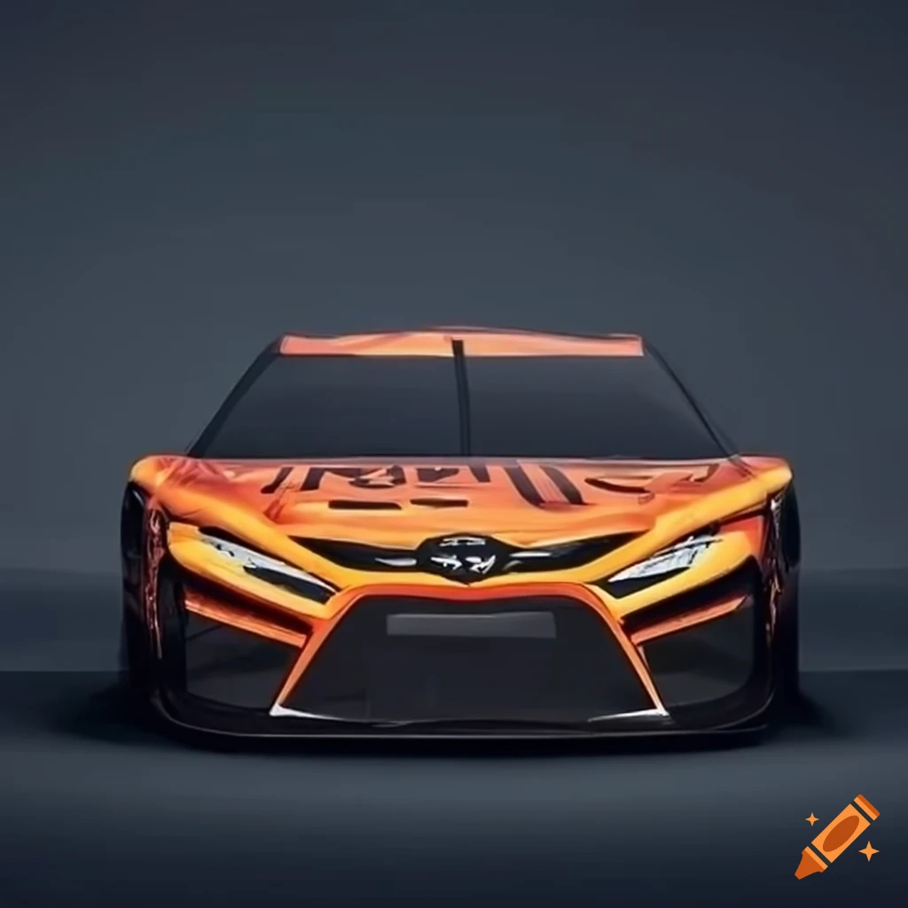 Modern race car with fighter jet-inspired design on Craiyon