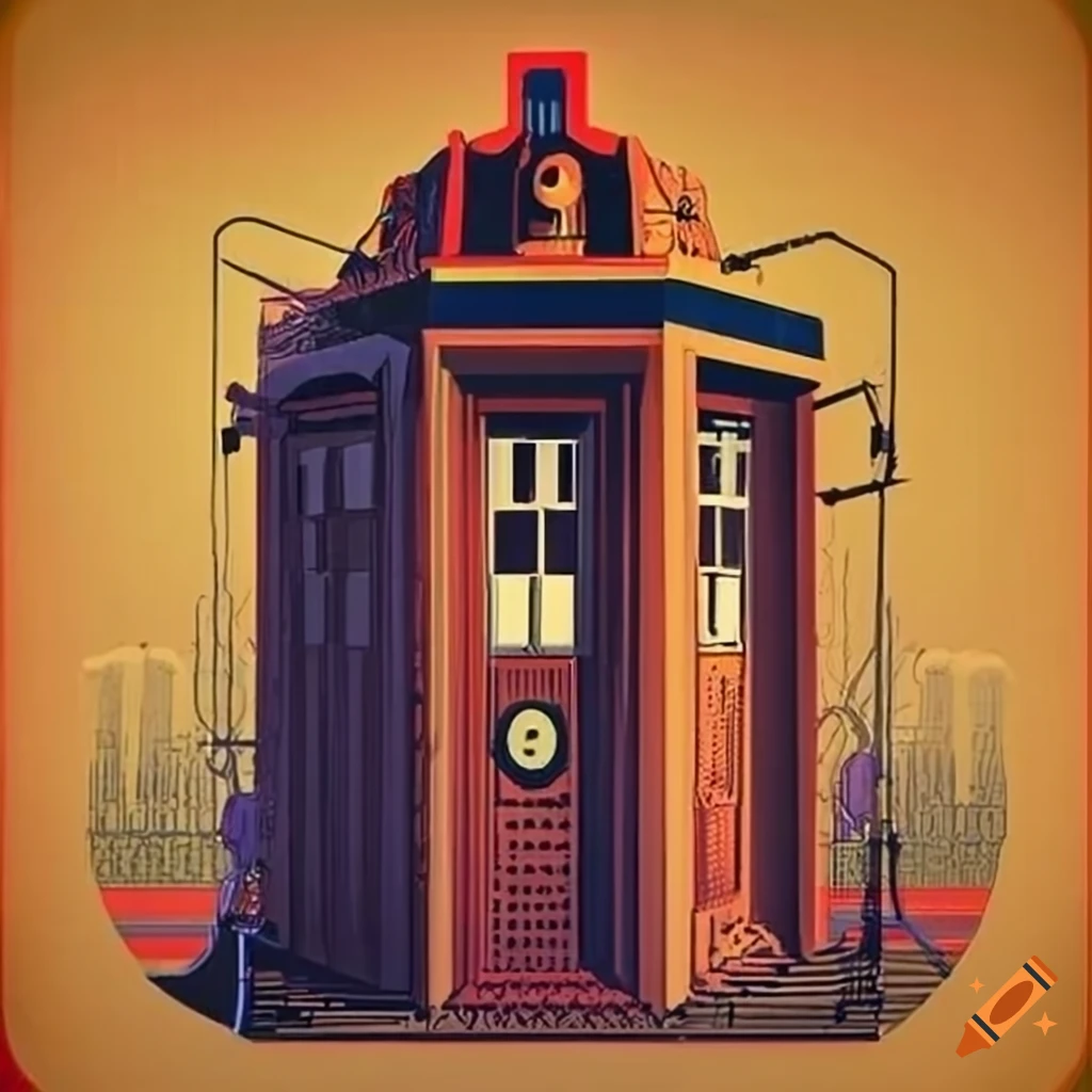 Vintage Doctor Who propaganda poster on Craiyon