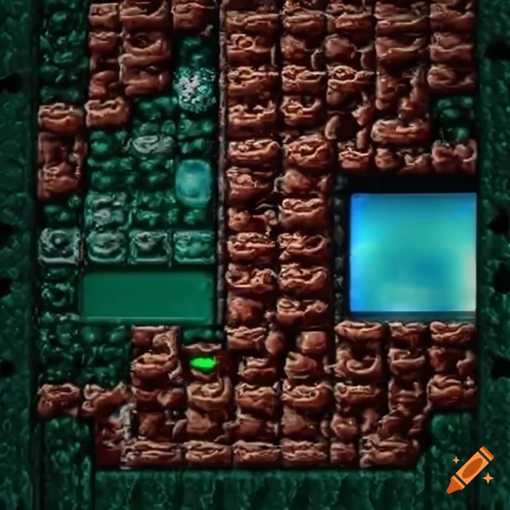 2d game layout map with bubbles on Craiyon