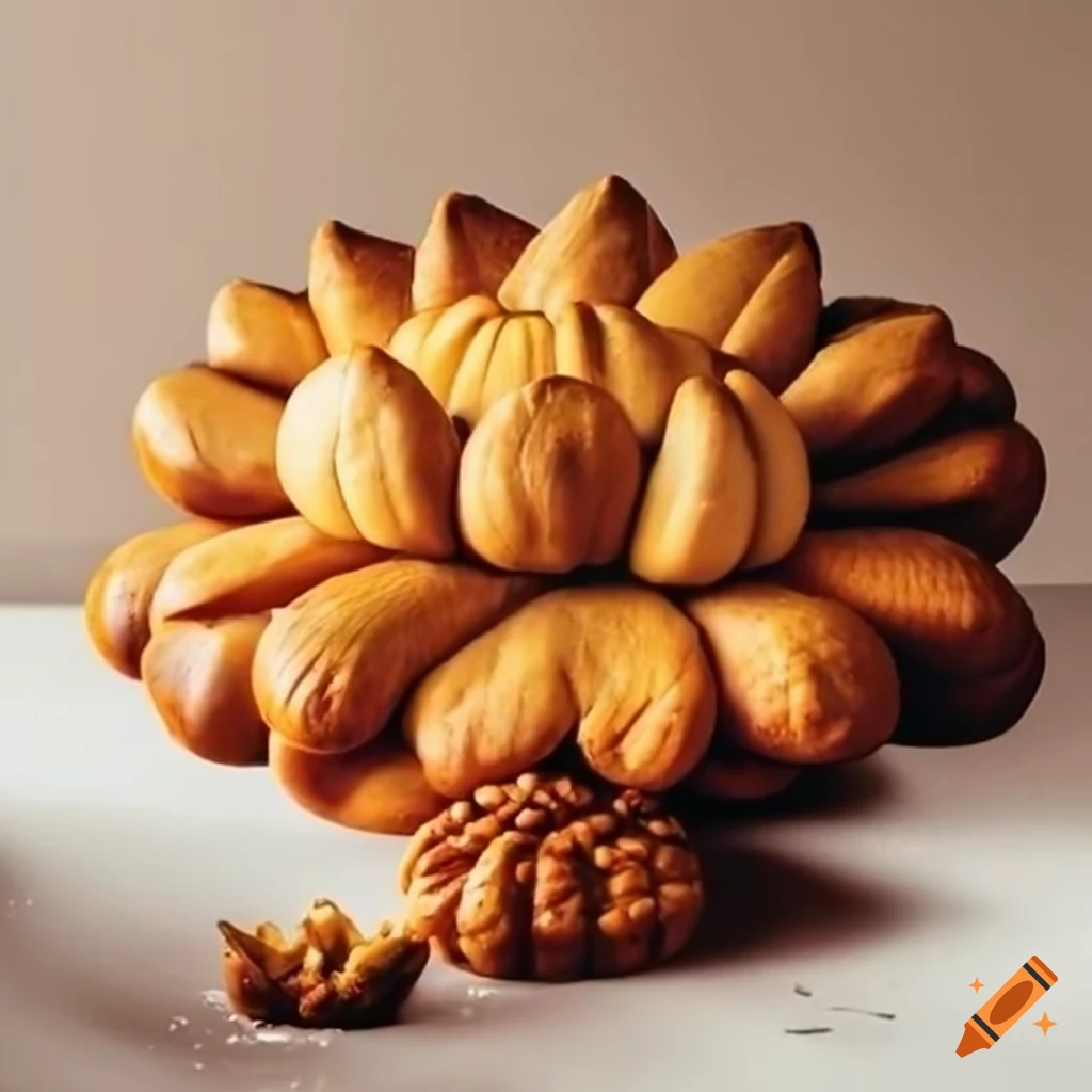 Lotus-shaped pumpkin cookies on Craiyon