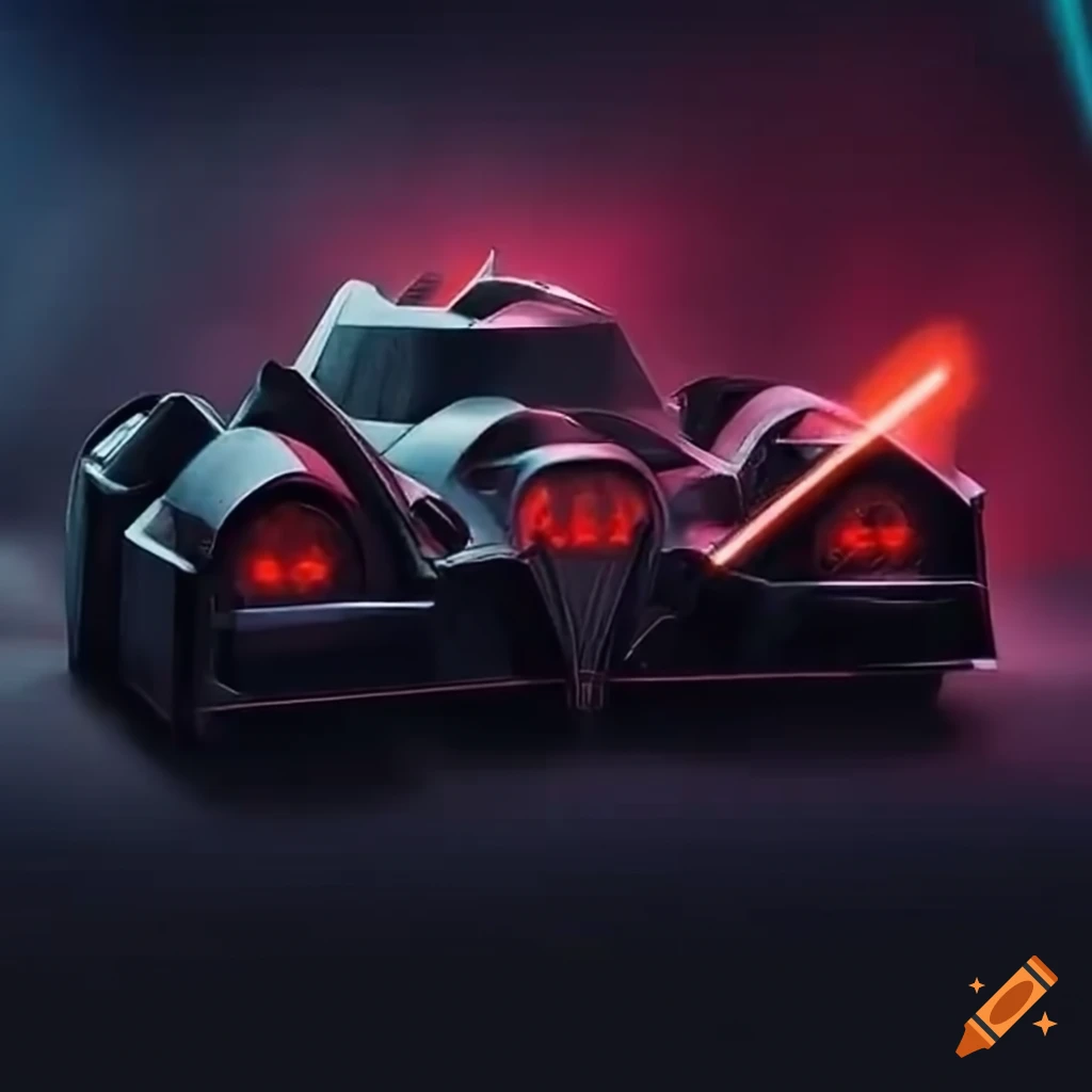 Image of obi-wan kenobi driving the batmobile