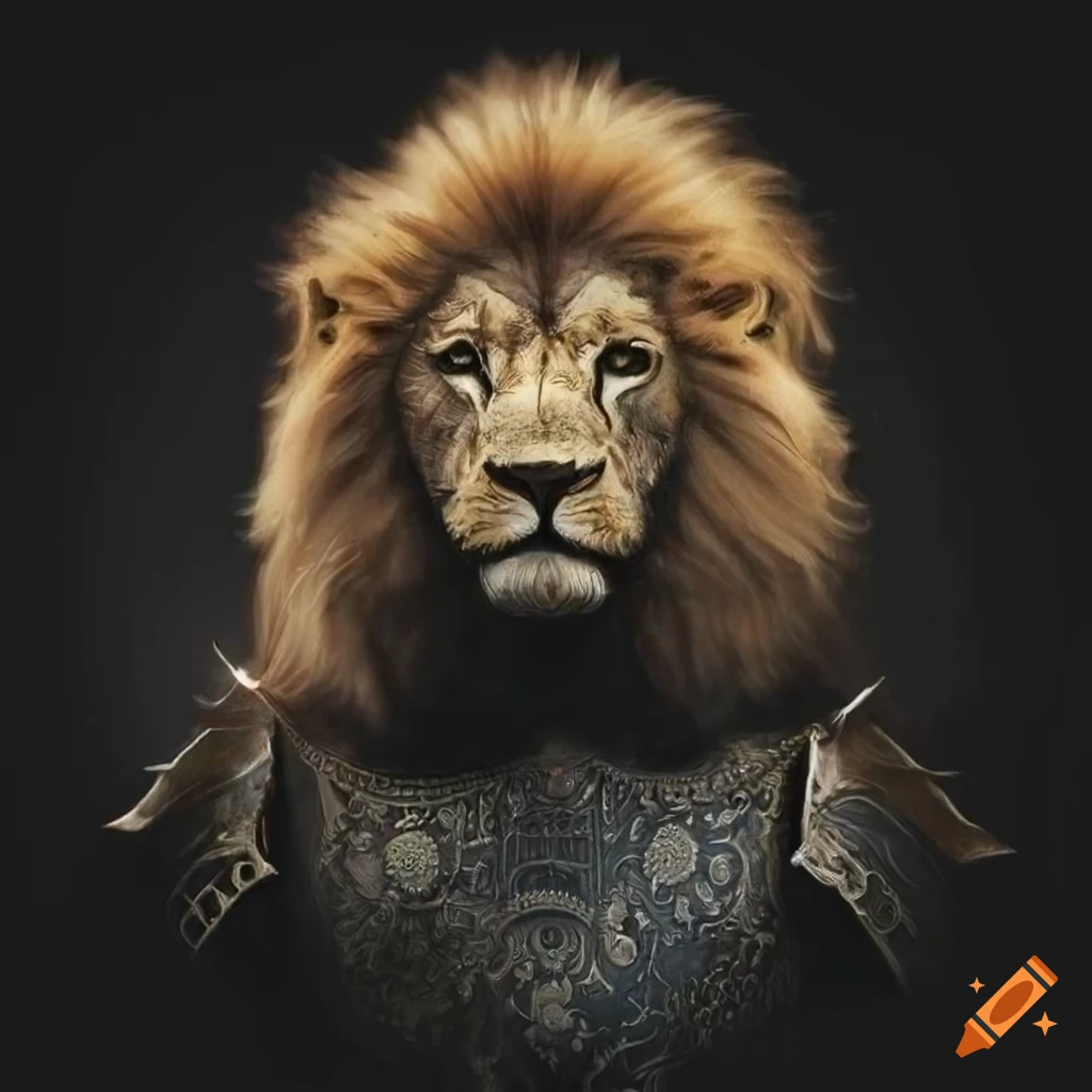 Green lion man creature on Craiyon