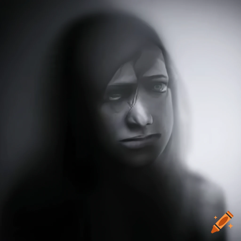 Surreal artwork of a shadowy figure with smoke on Craiyon