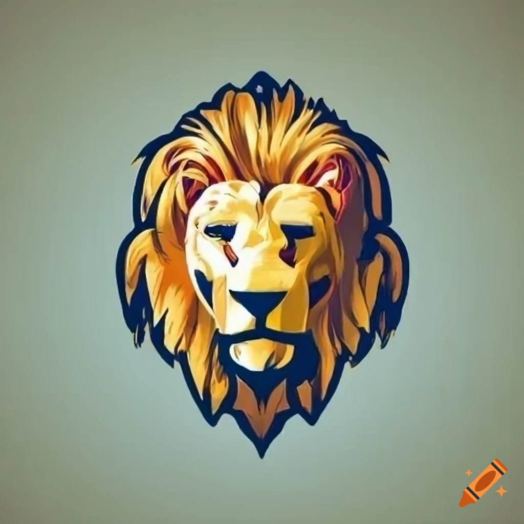 Official logo of student parliament with lions on Craiyon