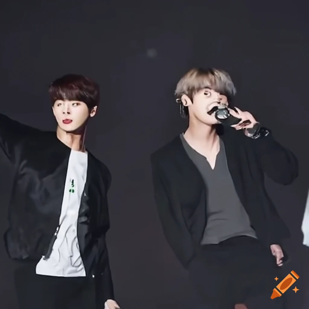 Jin and jungkook of bts playing chess with cristiano ronaldo on Craiyon