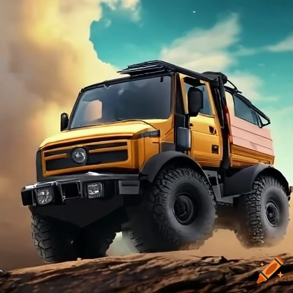 Concept of an offroad 4x4 vehicle on Craiyon