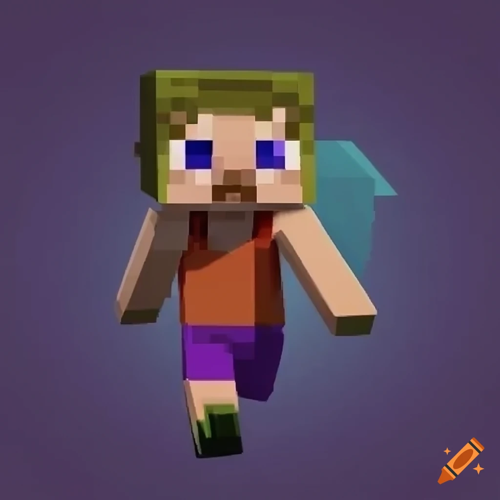 Ultra realistic rendering of minecraft steve on Craiyon