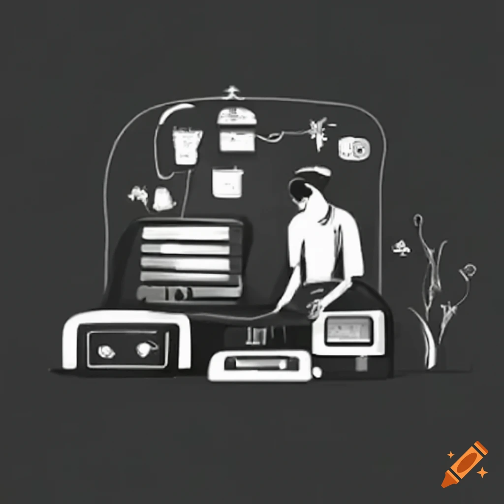 Programmer typing code in front of a keyboard on Craiyon