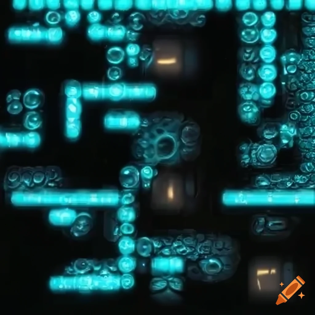 Tiles for a frozen bubble-themed 2d platform game on Craiyon