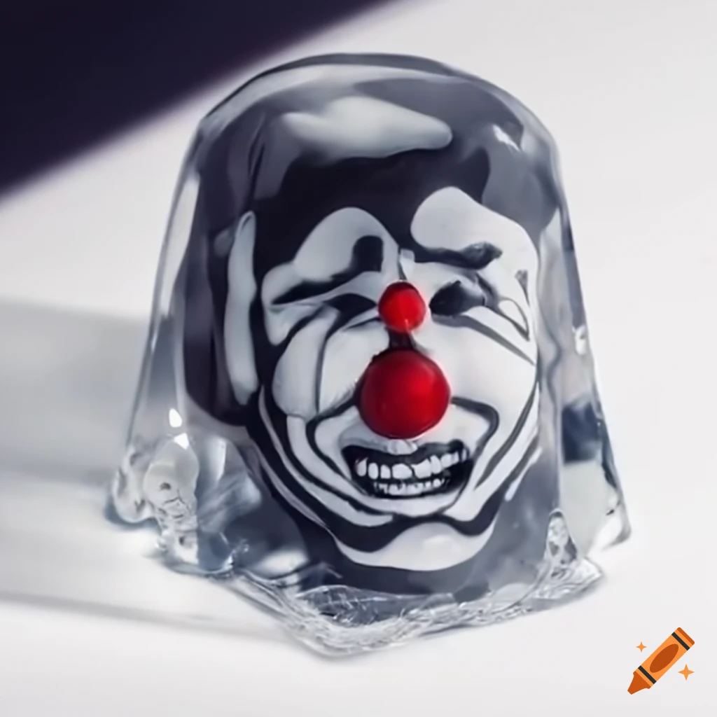 Clown ice cube on Craiyon