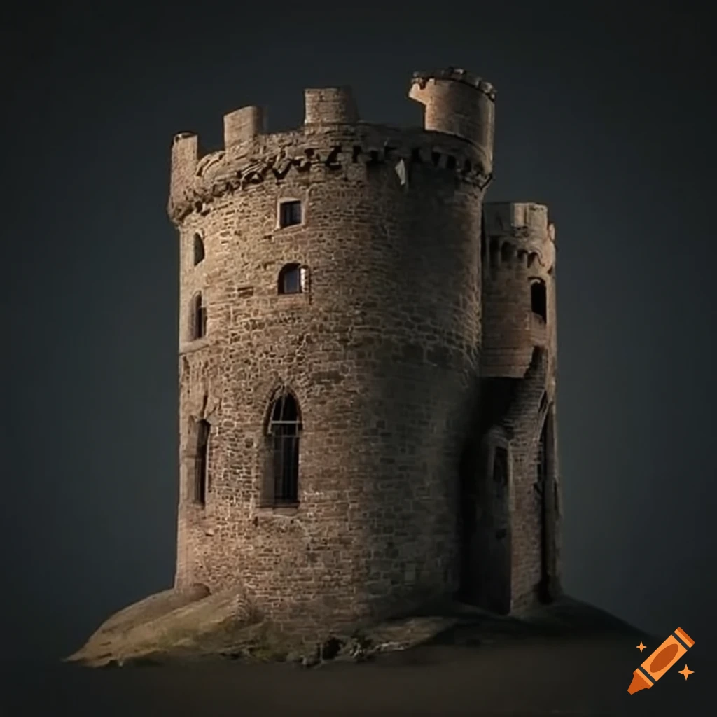 Image of a towering castle on Craiyon