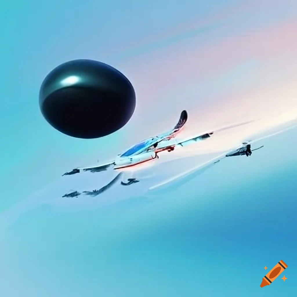 Concept art of a flying jet tank on Craiyon