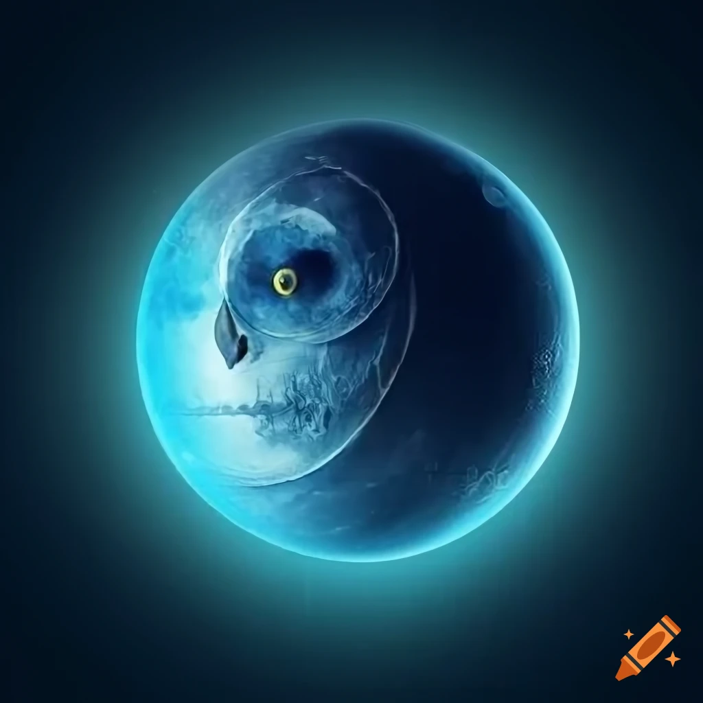 Transparent image of mooncoin and owl currency on Craiyon