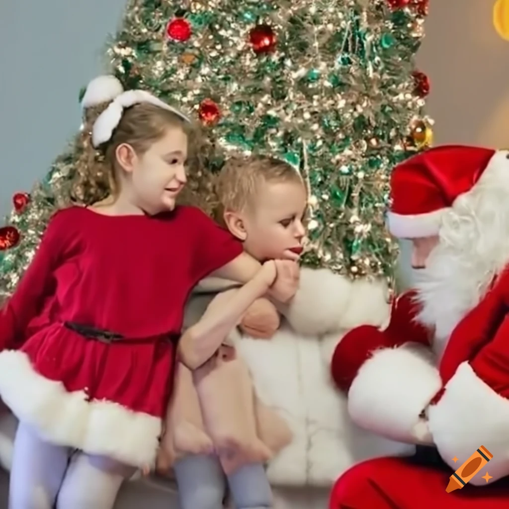 Humorous depiction of santa claus embracing his lgbtq+ identity