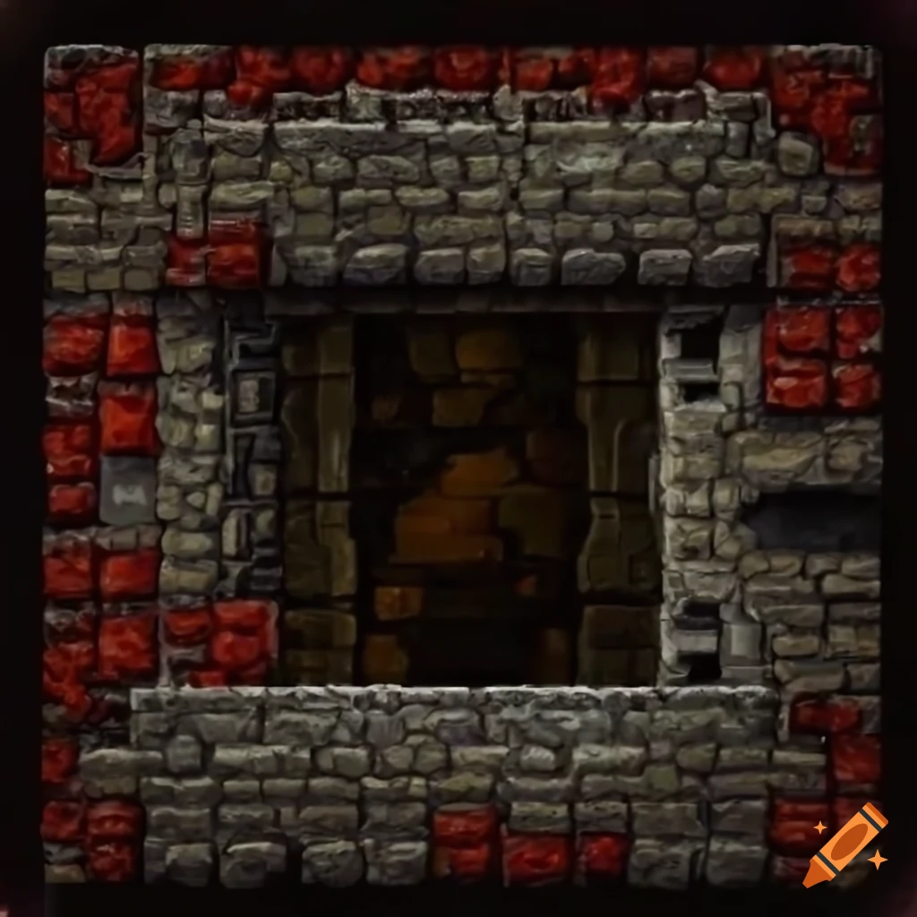 Stone column tiles for 2d platform game on Craiyon