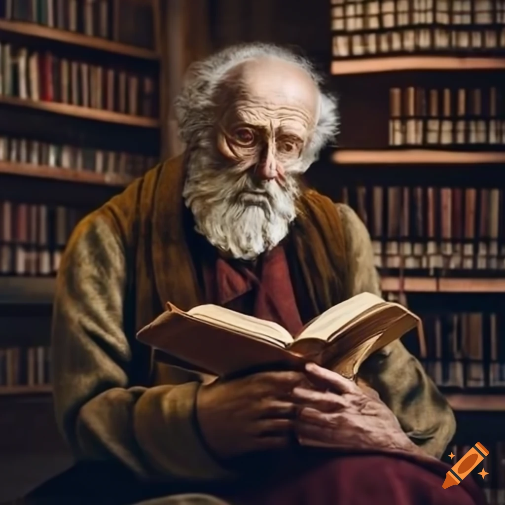 Prophet moses holding a staff in traditional biblical clothing on Craiyon