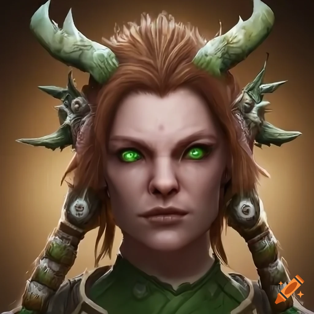 Photorealistic depiction of a druid in world of warcraft on Craiyon