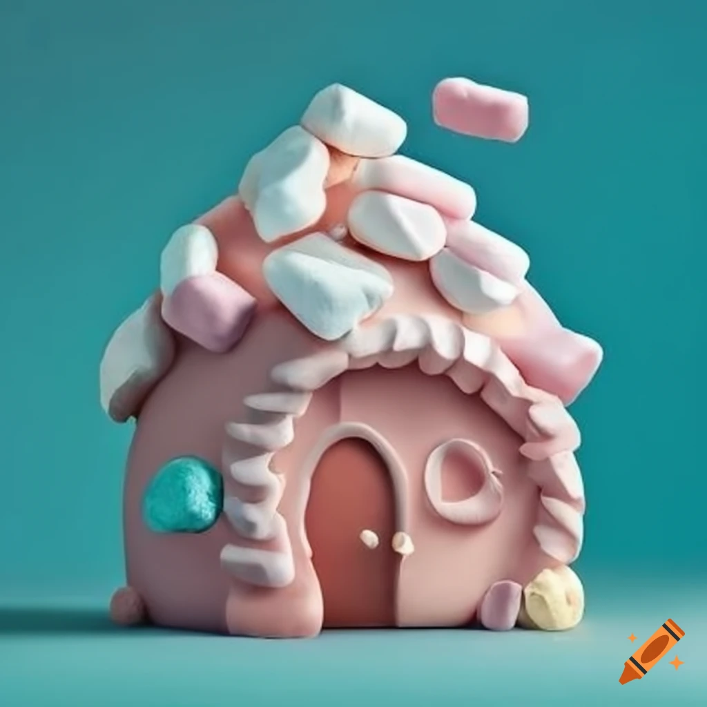 Marshmallow house artwork